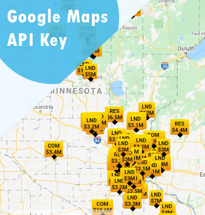 Does my real estate website need a google Maps API key?